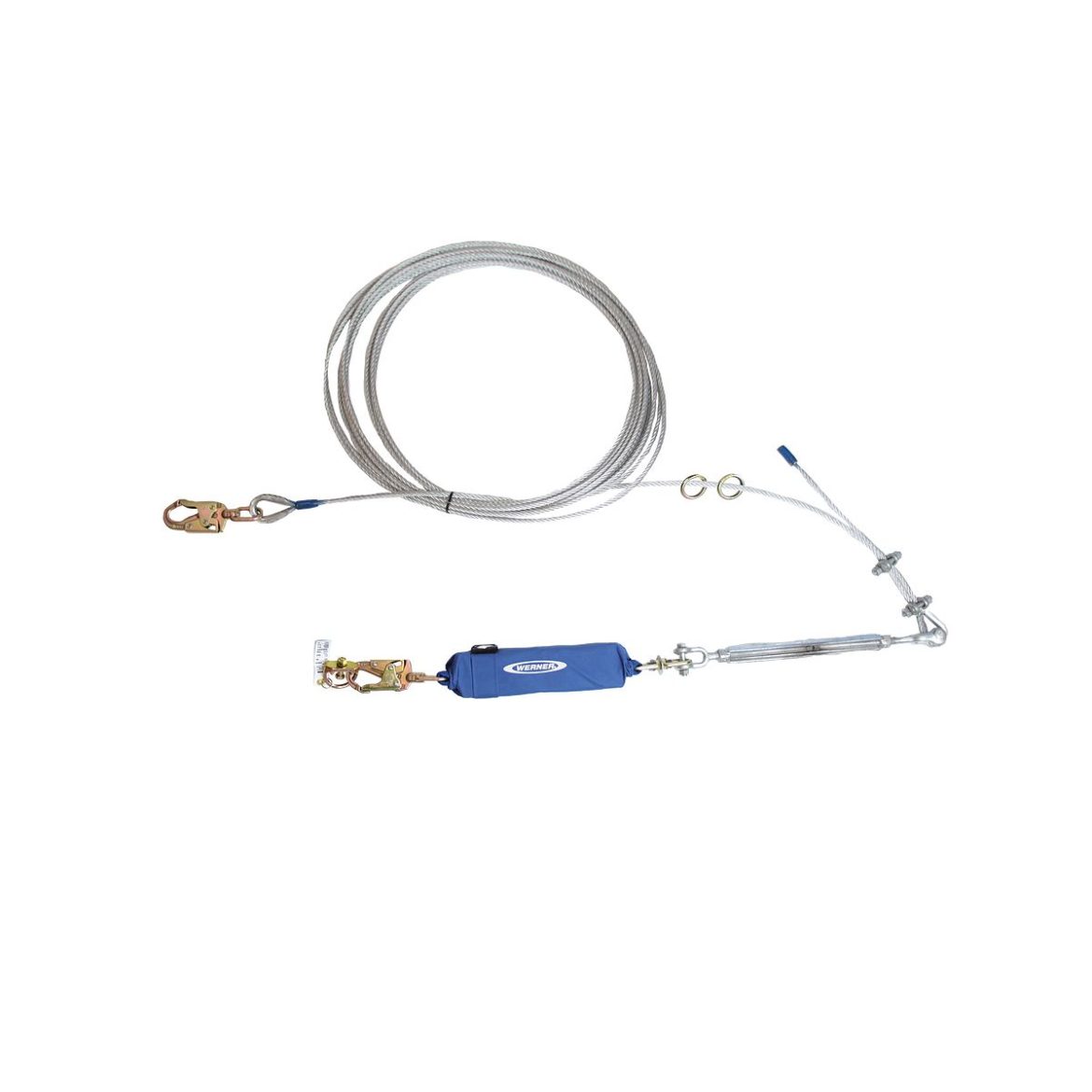 Buy Werner Fall Protection L153030 30FT 2-Man Cable Horizontal Lifeline ...