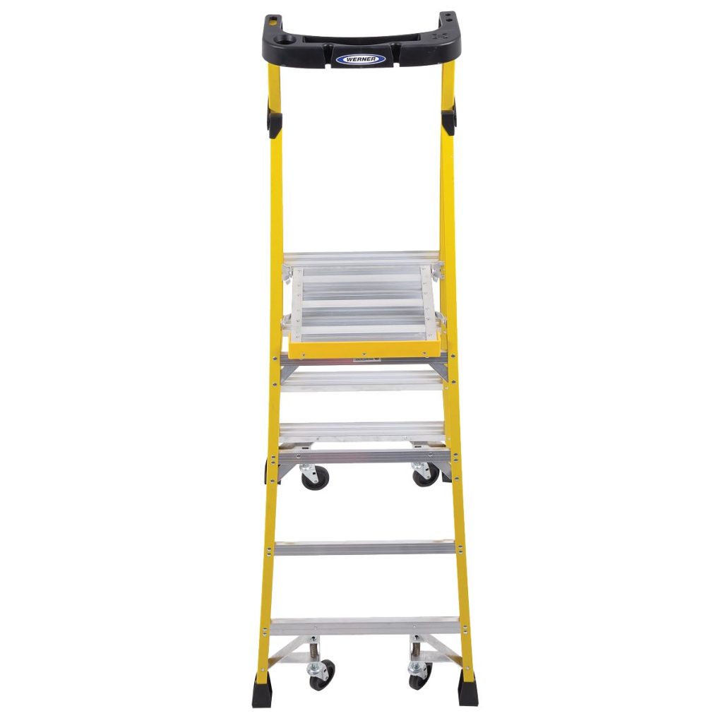 Buy Werner PD7300-4C Series – Type IAA Fiberglass Platform Ladders ...