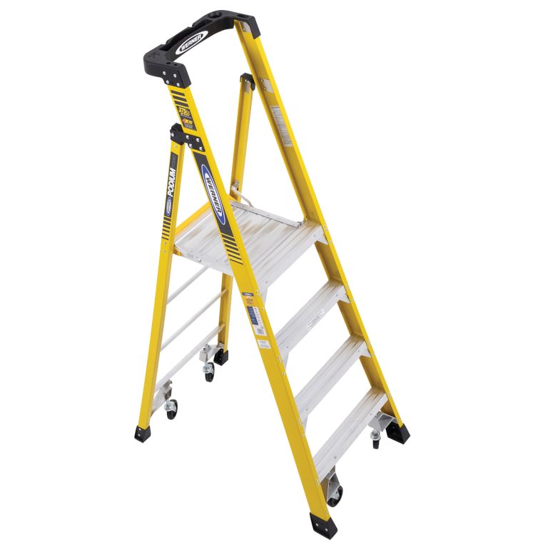 Buy Werner PD7300-4C Series – Type IAA Fiberglass Platform Ladders ...